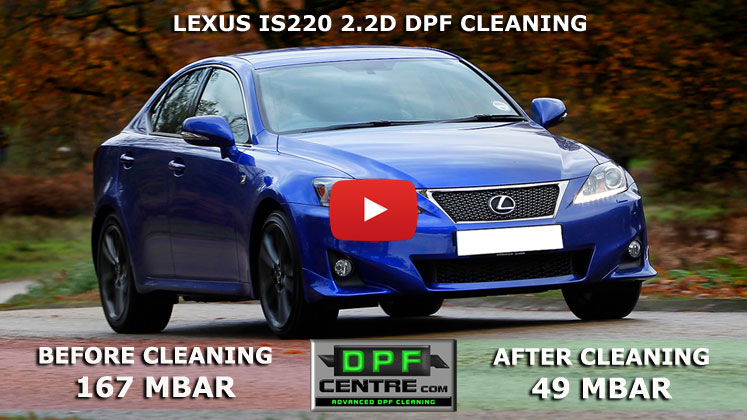 Lexus IS220 2.2D DPF Cleaning - Quantum - DPF Cleaning Centre