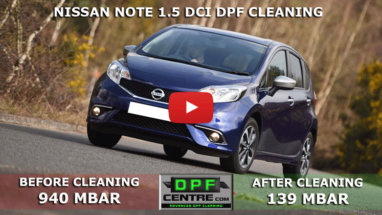 Nissan Note 1.5 DCI DPF Cleaning - Quantum - DPF Cleaning Centre