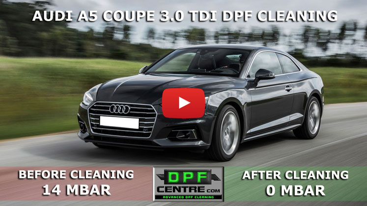 Audi A5 Coupe 3.0 TDI DPF Cleaning - Quantum - DPF Cleaning Centre