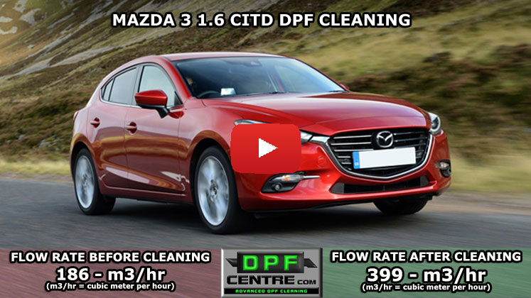 mazda 3 1.6 CITD DPF Cleaning - Quantum - DPF Cleaning Centre