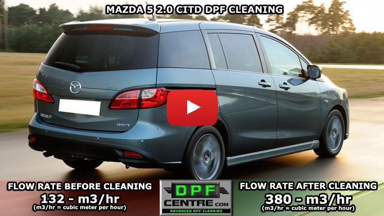 Mazda 5 2.0 CITD DPF Cleaning - Quantum - DPF Cleaning Centre