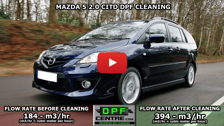 Mazda 5 2.0 TDI DPF Cleaning - Quantum - DPF Cleaning Centre