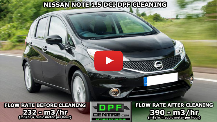 Nissan Note 1.5 DCI DPF Cleaning - Quantum - DPF Cleaning Centre