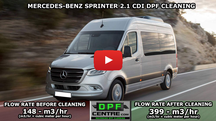 Mercedes-Benz Sprinter 2.1 CDI DPF Cleaning - Quantum - DPF Cleaning Centre