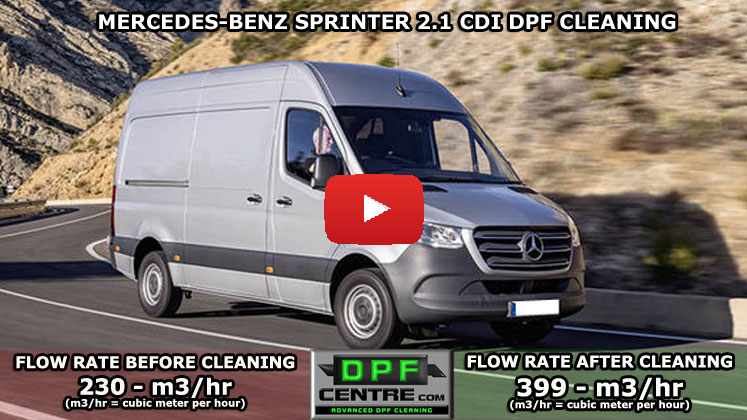 Mercedes-Benz Sprinter 2.1 CDI DPF Cleaning - Quantum - DPF Cleaning Centre