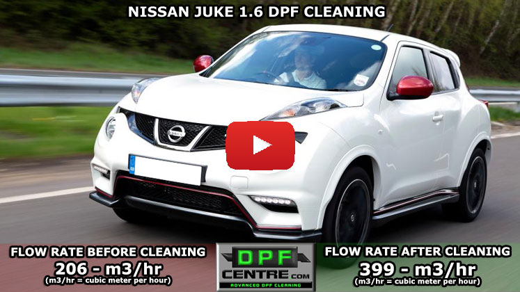 Nissan Juke 1.6 DPF Cleaning - Quantum - DPF Cleaning Centre
