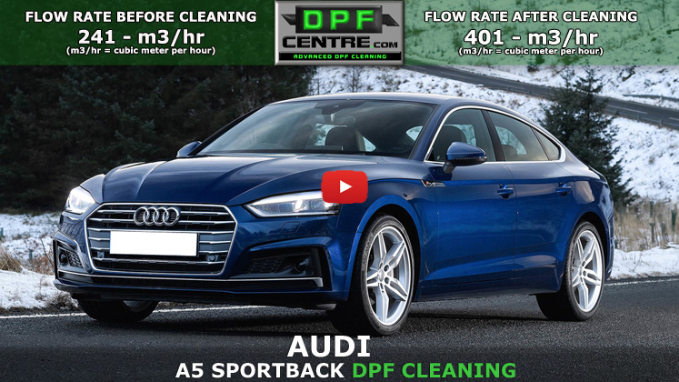 Audi A5 sportback 2.7 TDI DPF Cleaning - Quantum - DPF Cleaning Centre