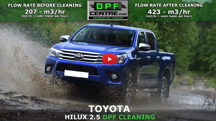 Toyota Hilux 2.5 D-4D DPF Cleaning - Quantum - DPF Cleaning Centre